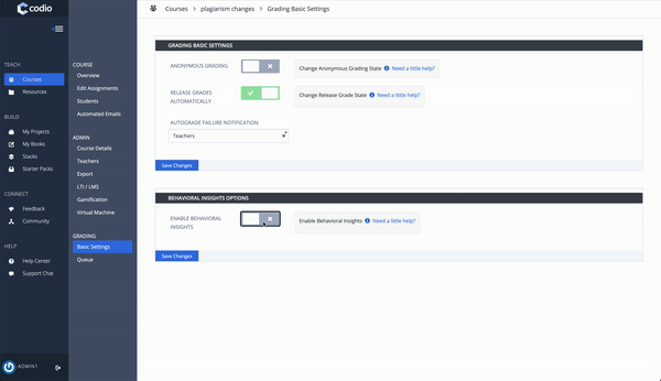 Learner Behavior Insights in Codio | Codio